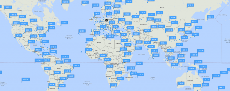Scopri i voli più economici con una semplice mappa | KAYAK